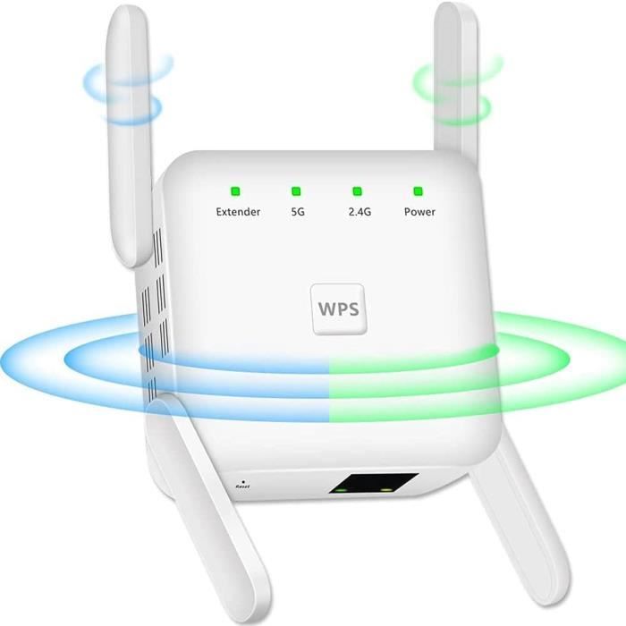Répéteur wifi 1200mbps amplificateur wifi, wifi extender double bande ...