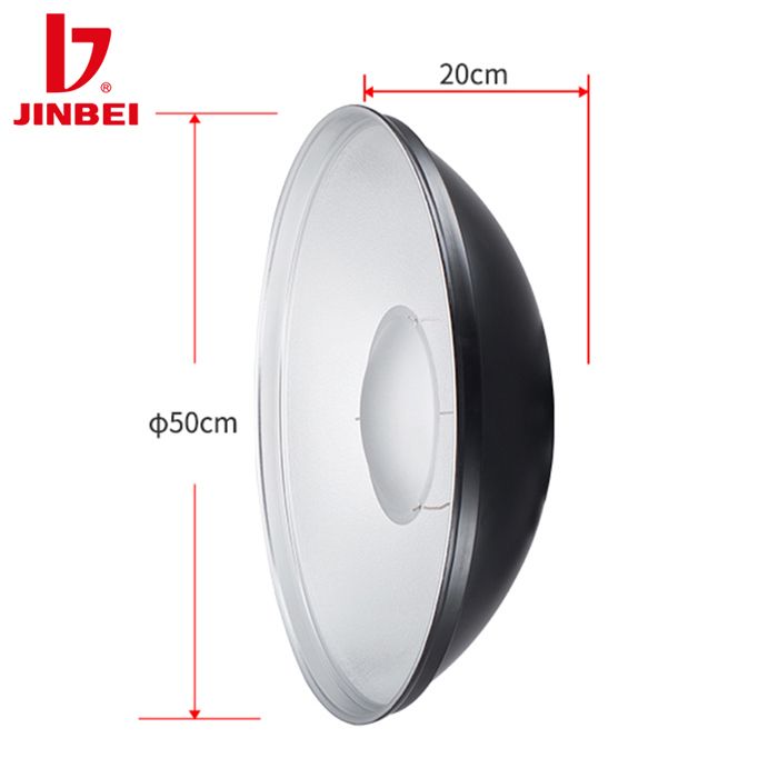 JINBEI-Réflecteur de plat de beauté,monture Bowens,diffuseur blanc,kits ...