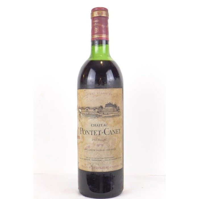 Vin rouge - pauillac château pontet-canet grand cru classé rouge 1979 ...