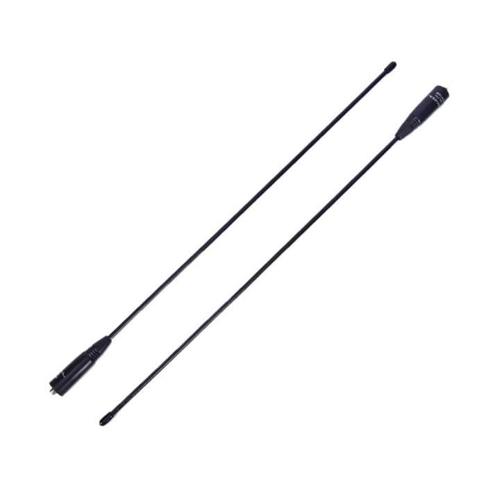 La couleur noire Antenne Télécopique Double Bande VHF - UHF 144 - 430MHz Pour Talkie-Walkie ...