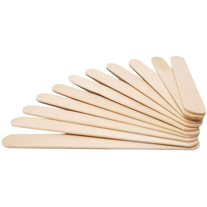 Bâtonnets Popsicle en Bois Naturel, 50 pièces, bâtonnets de crème ...