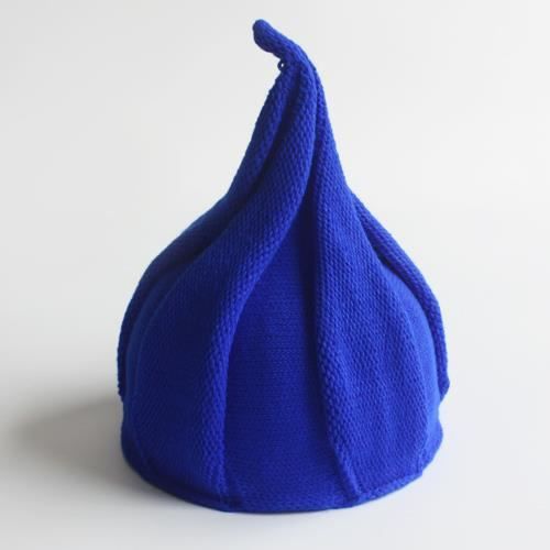 Casquette,Bonnet en laine tricoté pointu pour bébé,forme concave,bonnet ...