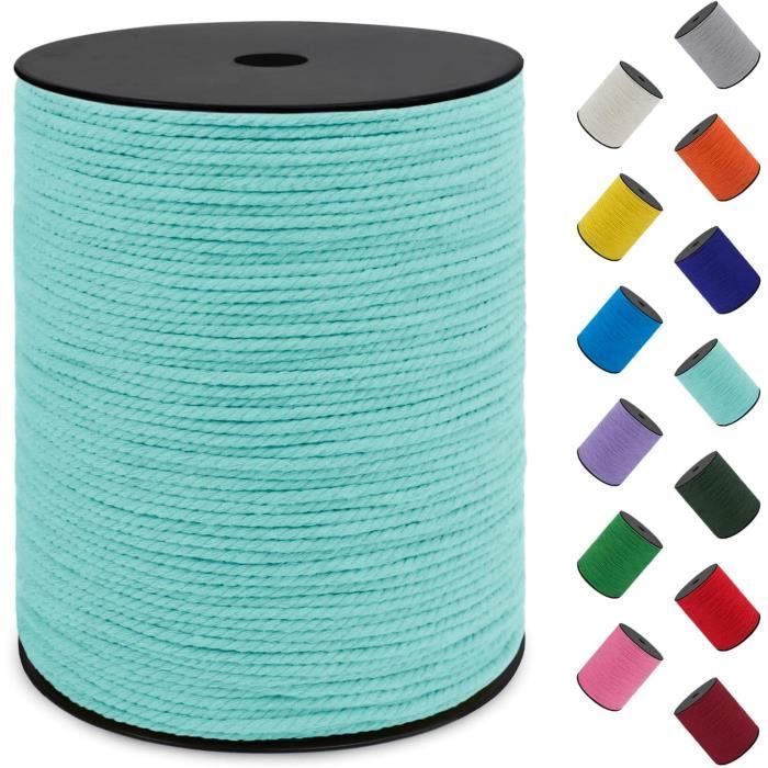 Corde Macramé 3Mm X 300M Fil Macramé Corde Coton Macramé Naturelle ...