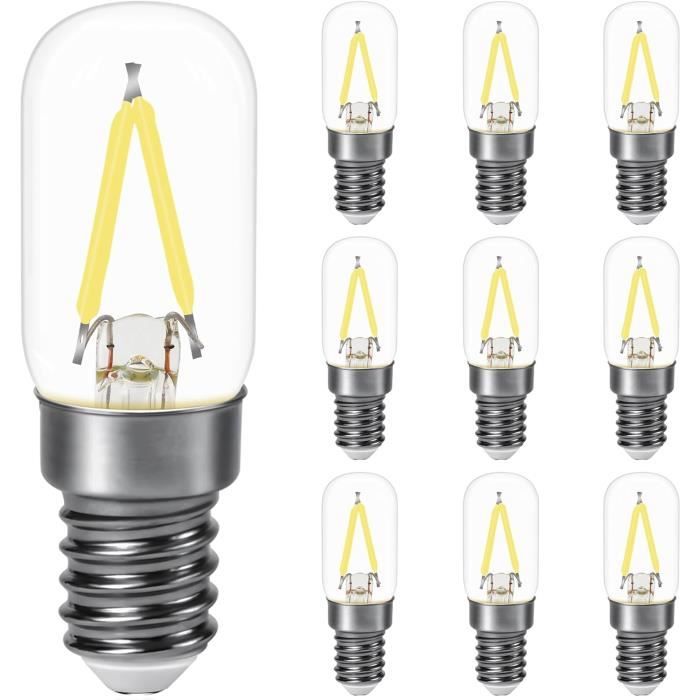 Ampoule Led E14 pour réfrigérateur - [MARQUE] - Blanc Froid 6000K - Lot de 10 - Cdiscount Maison
