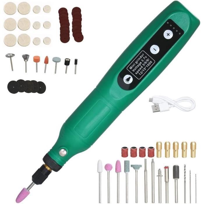 Kit D'Outils De Gravure Électrique, Stylo De Gravure Rechargeable Sans ...