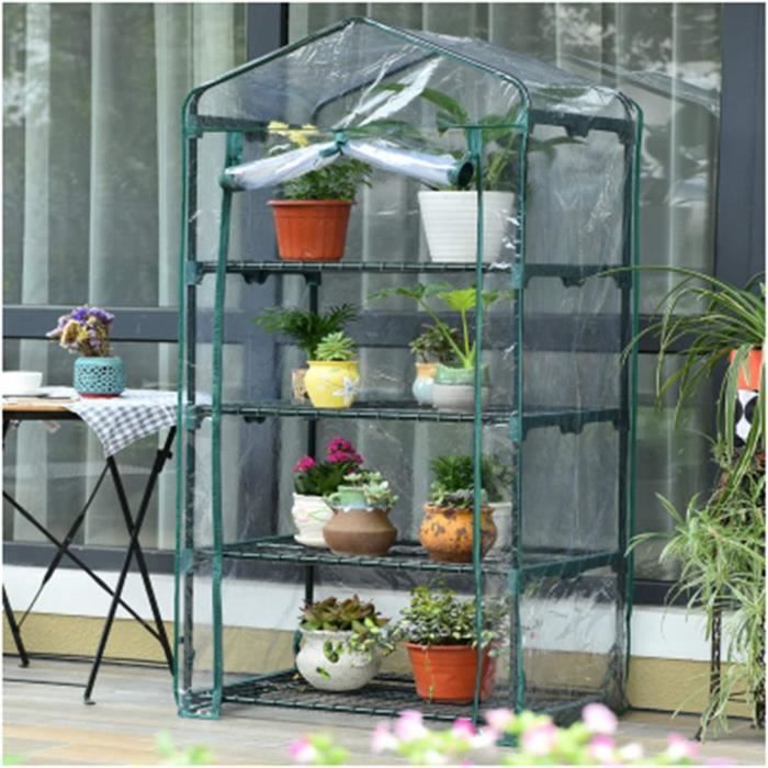 MAHFEI Serre De Jardin, Portable PVC Transparent Petite Maison des ...