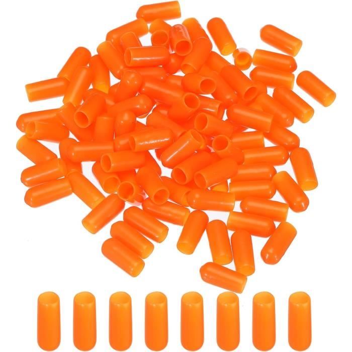 Lot De 100 Embouts En Caoutchouc Vinyle Pvc Pour Filetages De Vis ...