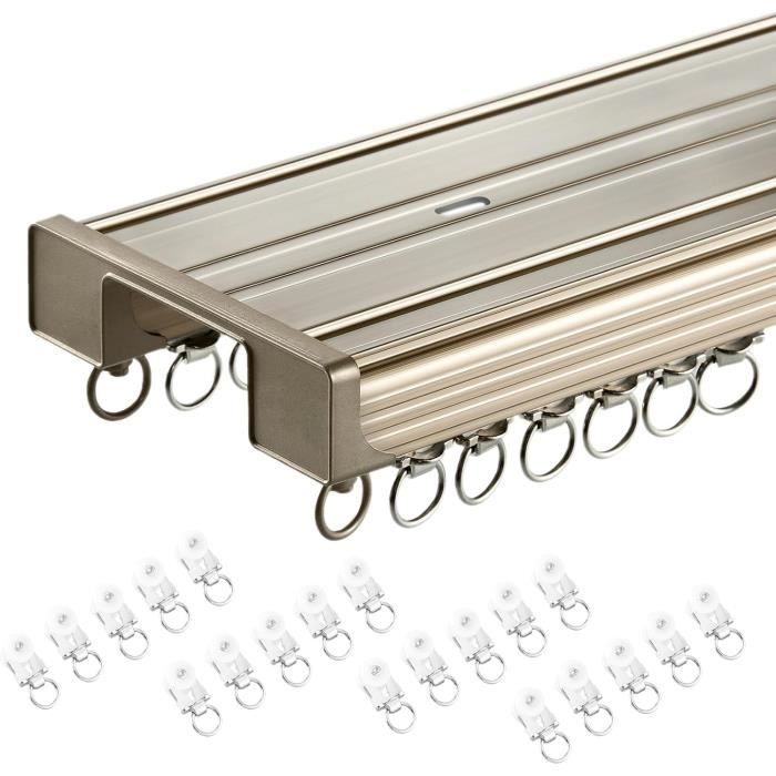 1~5M Rail De Rideau Double Rail Pour Rideaux Camping Car Tringle À ...