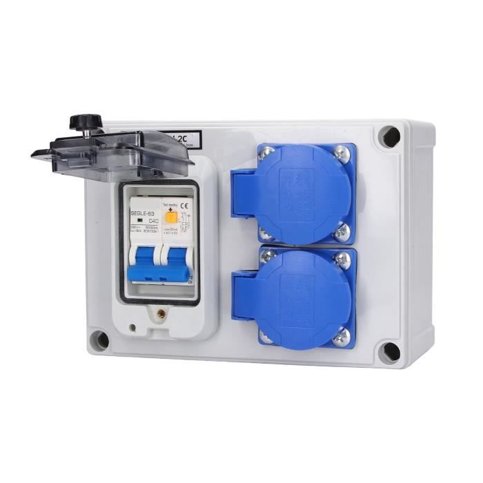 Prise murale - CIKONIELF - SGKJ-2C - Prise double - Étanche ...