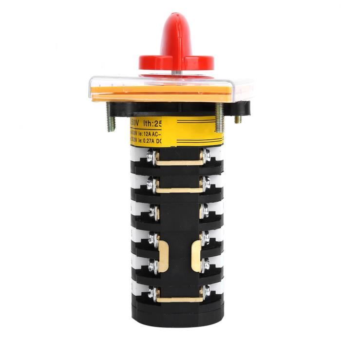 Cikonielf Inverseur à 3 positions T-16EXF64D-6 Sélecteur de commutateur ...