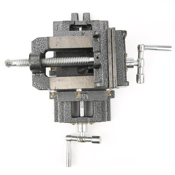 Vice Tau Machine Étau Acier 4 Pouces Croix Glissière Perceuse Étau ...