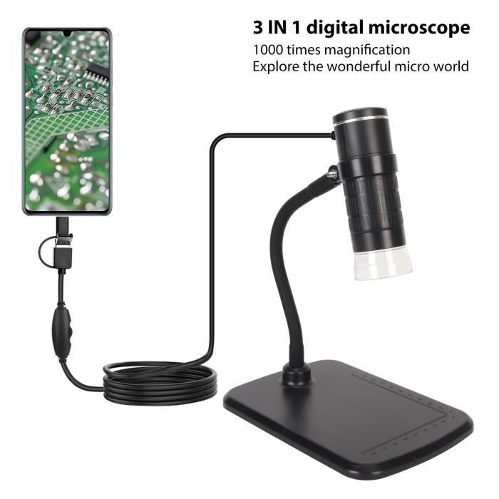 SAL Microscope numérique USB Caméra Microscope USB 50X à 1000X ...