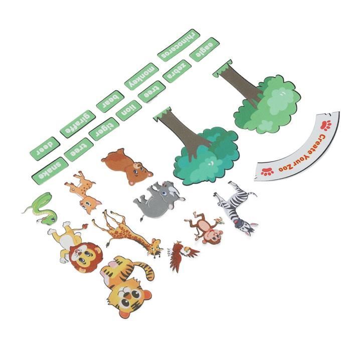 Ensemble de pièces d'histoire en feutre d'animaux de la forêt pour ...