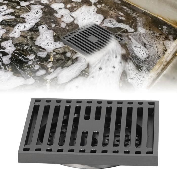 EJ.life Siphon de sol Grille de Vidange de Sol Brossée pour Drain carré ...
