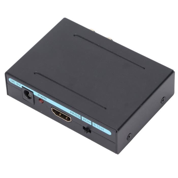 Fdit séparateur audio 4K Extracteur audio Interface multimédia HD vers ...