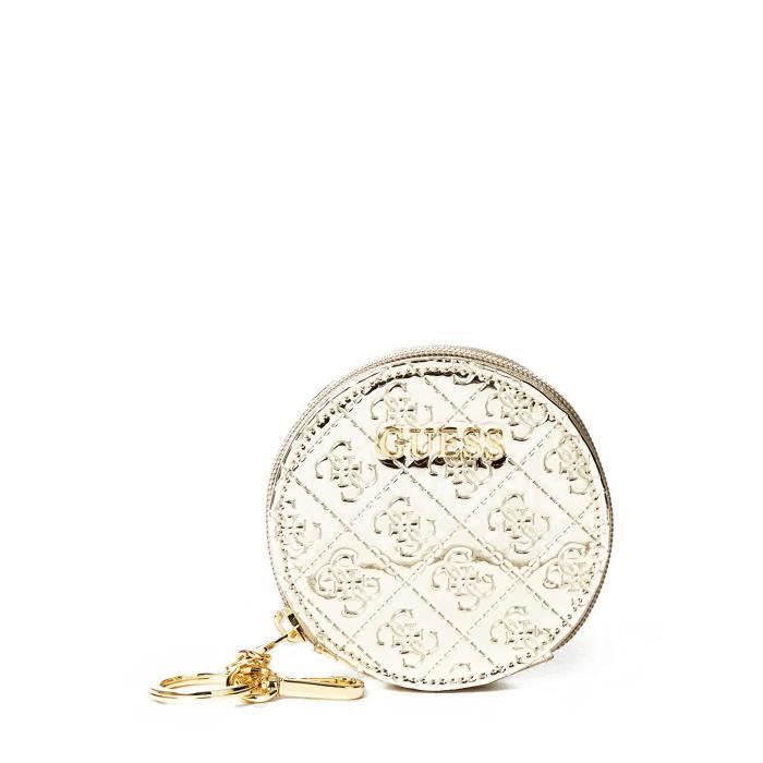 Guess Porte-Monnaie Porte Clés Femme Lomip8405 LOVEGUESS CIRCLE DOré ...