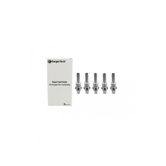 RÉSISTANCES DUAL COIL V2 - KANGERTECH (PACK DE 5) Sans nicotine Ni ...