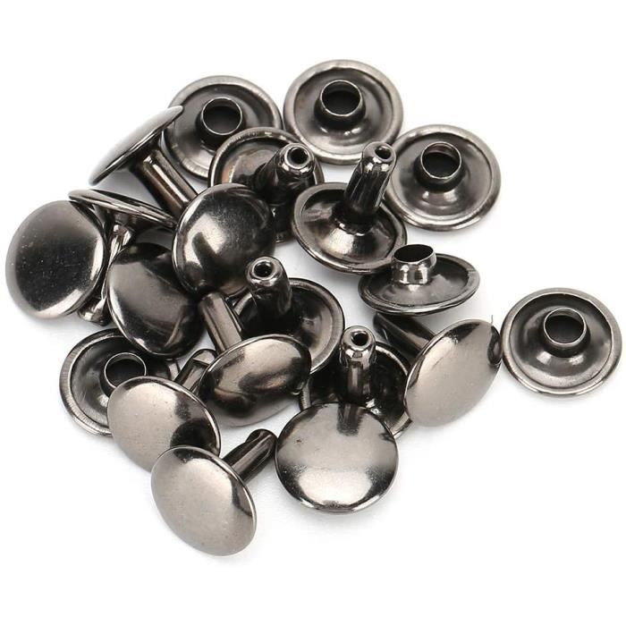 Bouton Pression - Limics24 - Ensembles Double Cap Rivet Rivets Cuir ...