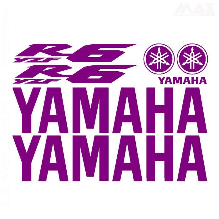 7 stickers R6 YZF – BORDEAU – YAMAHA sticker R6 600 EXUP - YAM412 ...