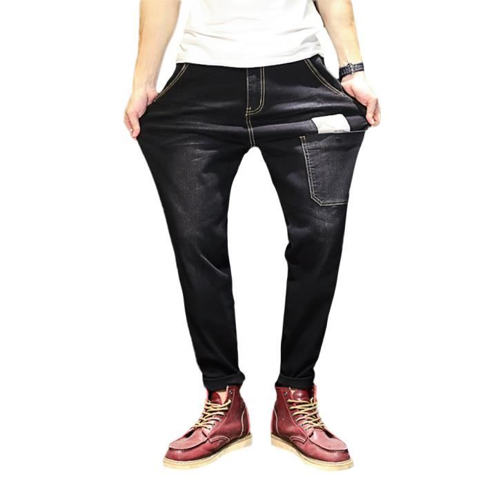 Homme Jeans Déchiré Effet Usé Troué,Jeans Slim Élasticité, Mode ...