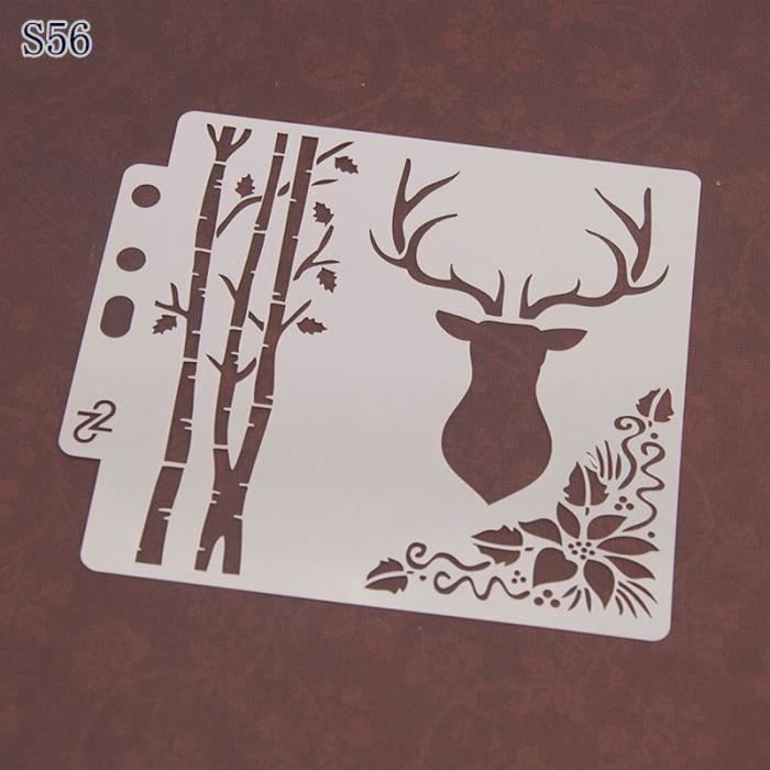 12 Styles creux pochoirs de stratification Scrapbooking estampage ...