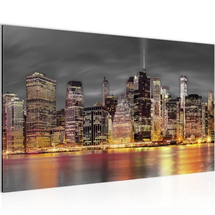 Runa art Tableau Décoration Murale La ville de New York 70x40 cm - 1 ...