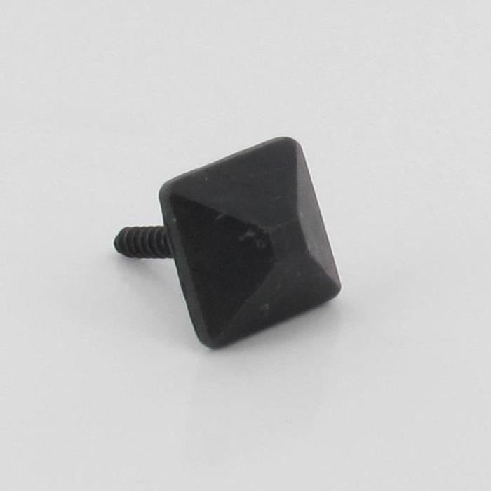 Vis décorative rustique 5x32 mm, tête diamant 24x24 mm, finition noir ...