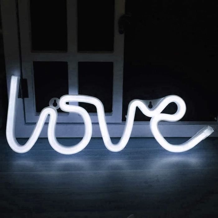 Love Neon Signs Lampe Néon Décorative 3D Pour Chambre D'Enfant, Chambre ...