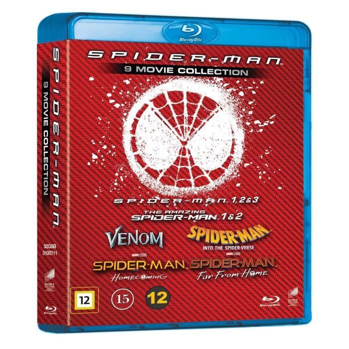 SPIDER-MAN COMPLETE 9-DISC COLLECTION- BLU RAY - Cdiscount DVD