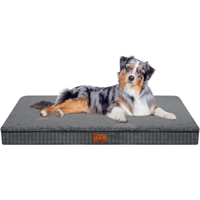 Coussin Chien Orthopédique Déhoussable et Lavable, Lit pour Chien ...