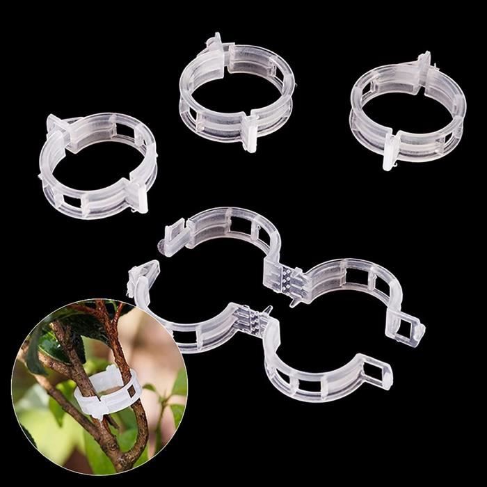 VSTAR66 Lot de 200 clips de support pour tige de plantes, mini anneaux ...