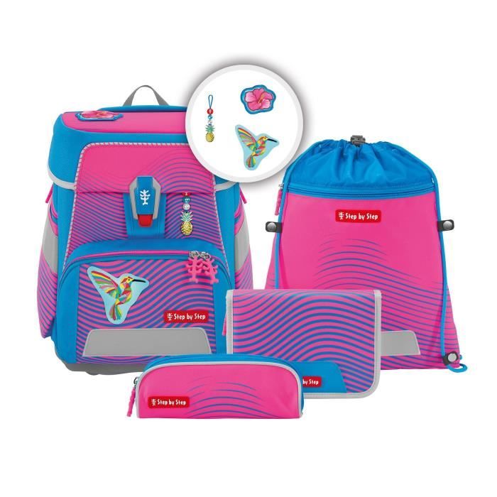 Cartable - STEP BY STEP - Kolibri Kaja - Rose - Neon - Primaire Neon ...