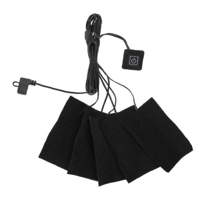 Electric Cloth Heater 5 in 1 USB Temperature Adjustable Carbon Fiber ...