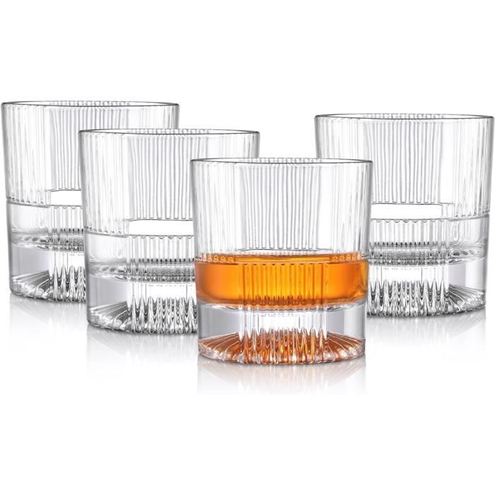 Verre À Whisky,Nervuré Verres À Rhum De Dégustation,Schwere Basis ...