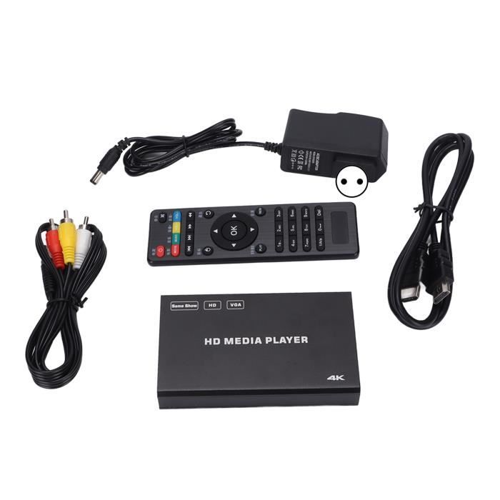 FHE Lecteur multimédia 4K HD Lecteur multimédia 4K A7 HD Lecteur ...