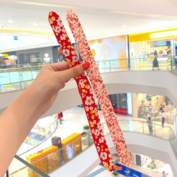 Red flower-2 Pcs -Bande dessinée pour enfants, bande de cheveux, fleur ...