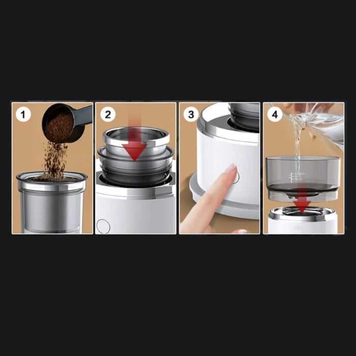 Mini cafetière brassée à la main Machine à café, Cafetière Infusée en ...