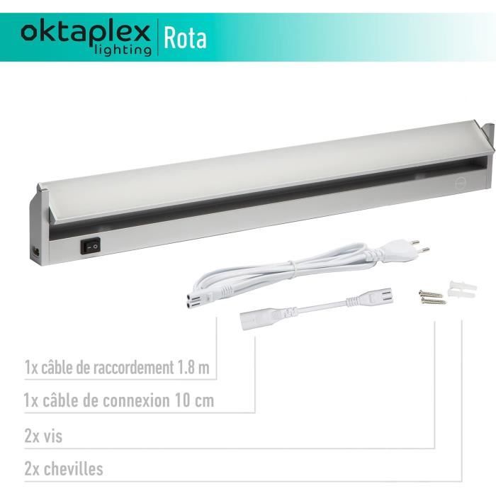 Réglette Led Rota Orientable Raccordable Éclairage Led Sous Meuble ...
