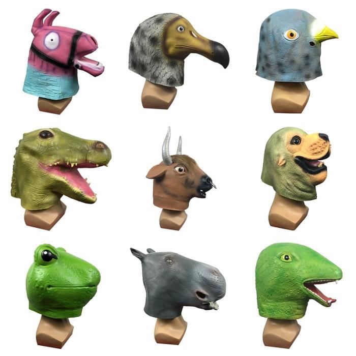 Masques d'animaux, masques de chevaux effrayants, masques d'animaux en latex de caoutchouc ...