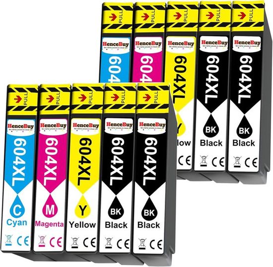 Cartouche d'Encre Compatible - Epson - 604XL - Noir - Jet d'encre - A4 ...