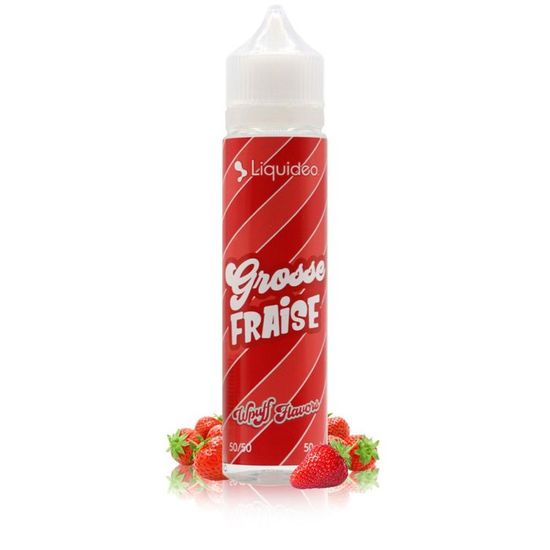 E-Liquide Wpuff Flavors - Grosse fraise 50ml 06mg - avec 2 boosters de ...