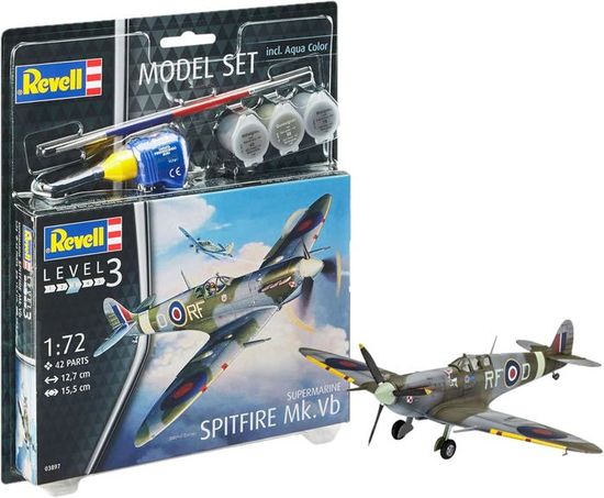Maquette avion Spitfire Mk. Vb échelle 1 : 72, Gris1 - Cdiscount Jeux - Jouets