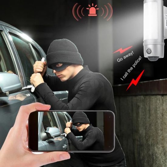 Caméra étanche IP55 Caméra d'Alarme Sonore et Lumineuse, Caméra ...