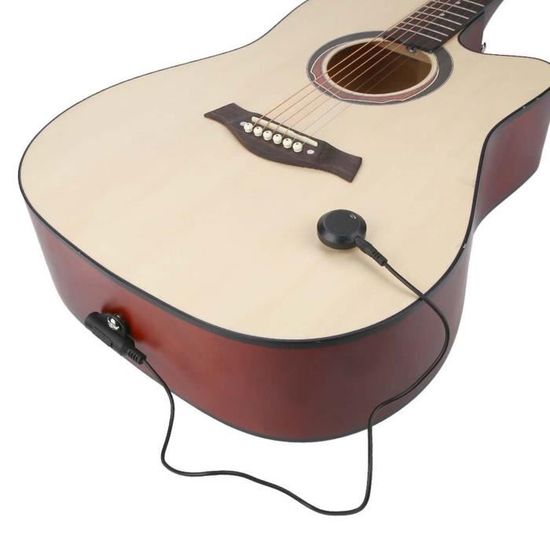 GOTOTOP Micro de guitare Mini transducteur de microphone de contact de ...