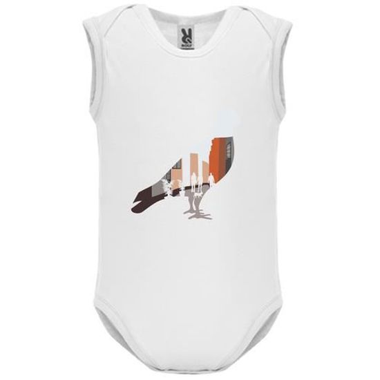 Body bébé - Manche Sans - Bébé Garçon - Blanc - PIGEON Blanc ...