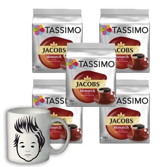 5 Tassimo Jacobs Monarch + Mug - Cdiscount Au quotidien
