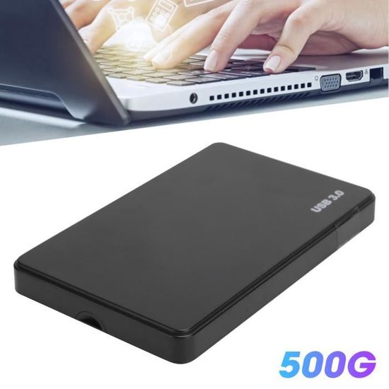 Disque dur externe mobile - V BESTLIFE - 2,5 pouces - USB 3.0 - Noir ...