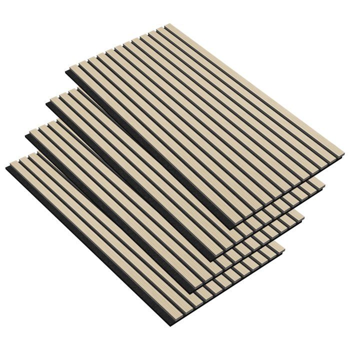 UISEBRT Lot de 4 Panneaux Acoustiques 120x60cm Isolation Acoustique ...