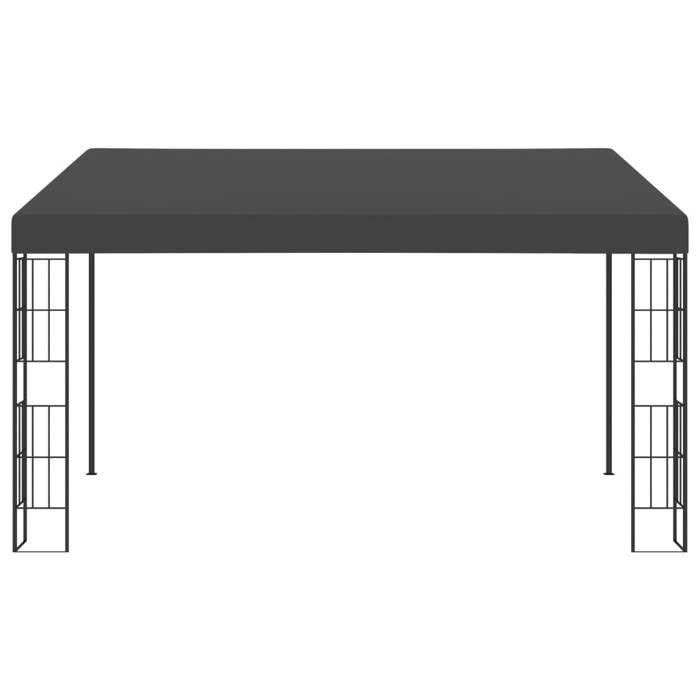 Belvédère mural - Tonnelle Imperméable - ANTI-UV - 3x4 m Anthracite ...