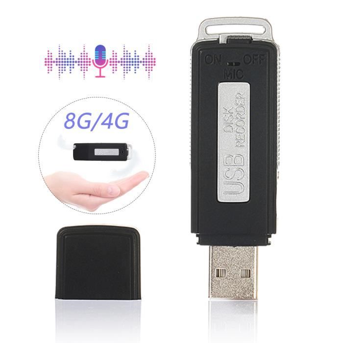 4G - Enregistreur vocal Portable USB SK 868, 4-8 go, Mini Dictaphone, Audio numérique WAV ...